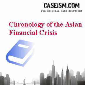 Chronology of the Asian Financial Crisis Case Study Solution for ...