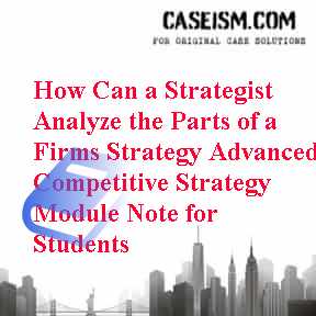How Can a Strategist Analyze the Parts of a Firms Strategy Advanced ...