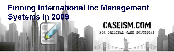 Finning International Inc.: Management Systems in 2009 Case Study ...